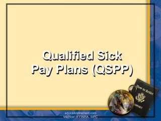 Qualified sick pay plan presentation | PPTX | Government Support and Welfare | Financial Assistance