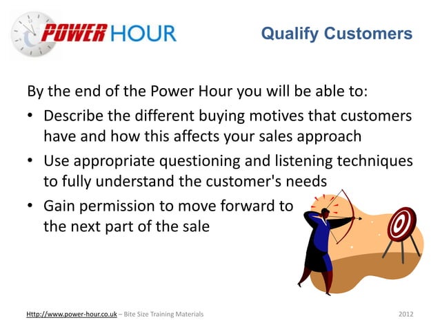 Qualify customers | PPT