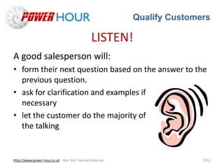 Qualify customers | PPT