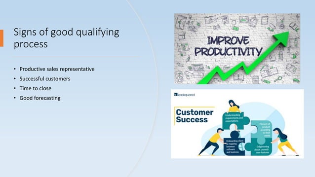 Qualifying the prospect is a step in selling process | PPT