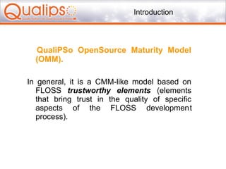 Qualipso Open Maturity Model OW2 Conference Nov10 | PDF
