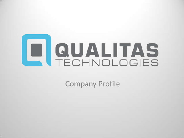 Qualitas technologies - Pharma | PPTX | Manufacturing Industry | Industries