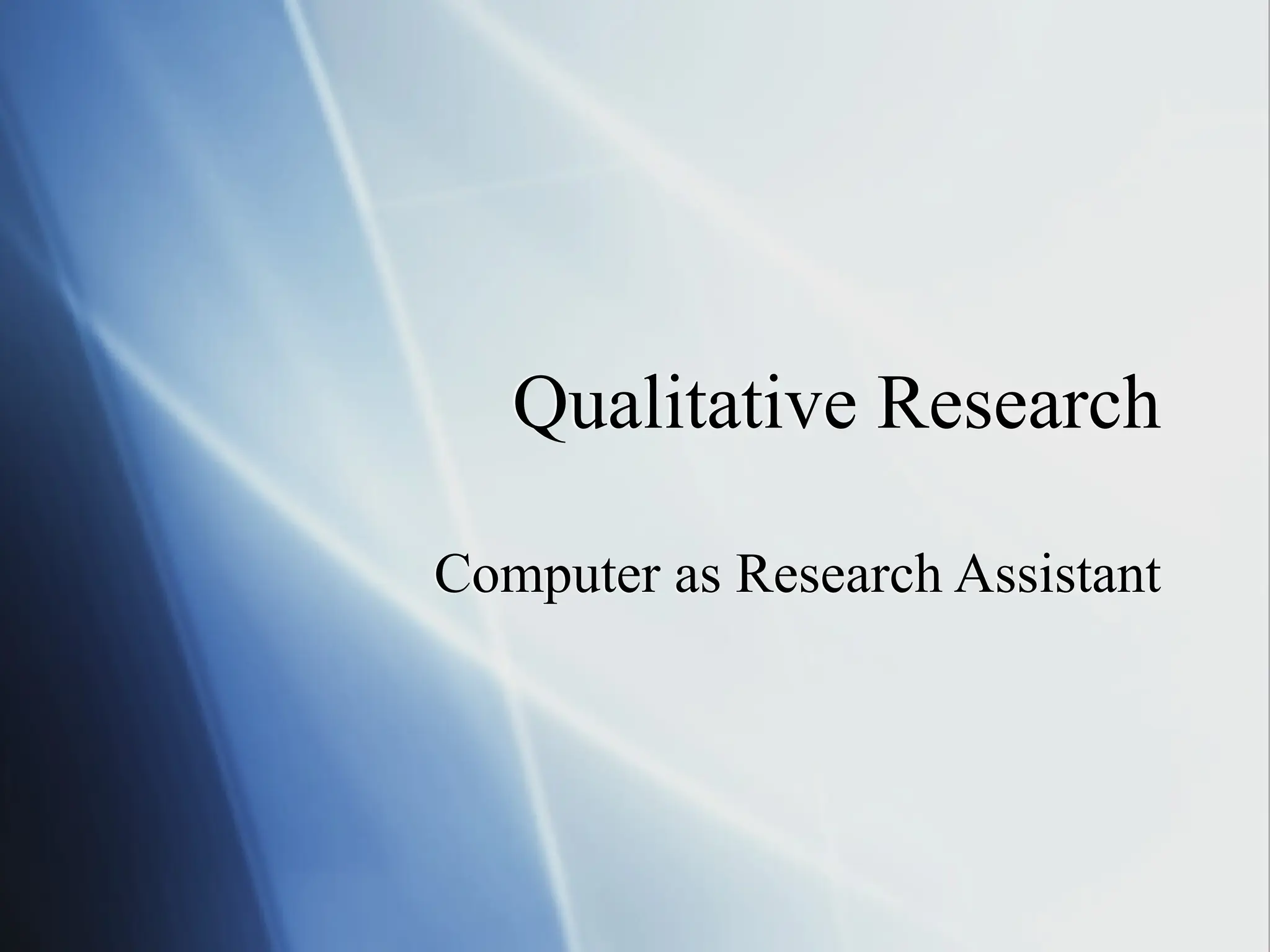 qualitative research topic for senior high | PPT