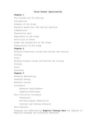 Qualitative format | DOCX