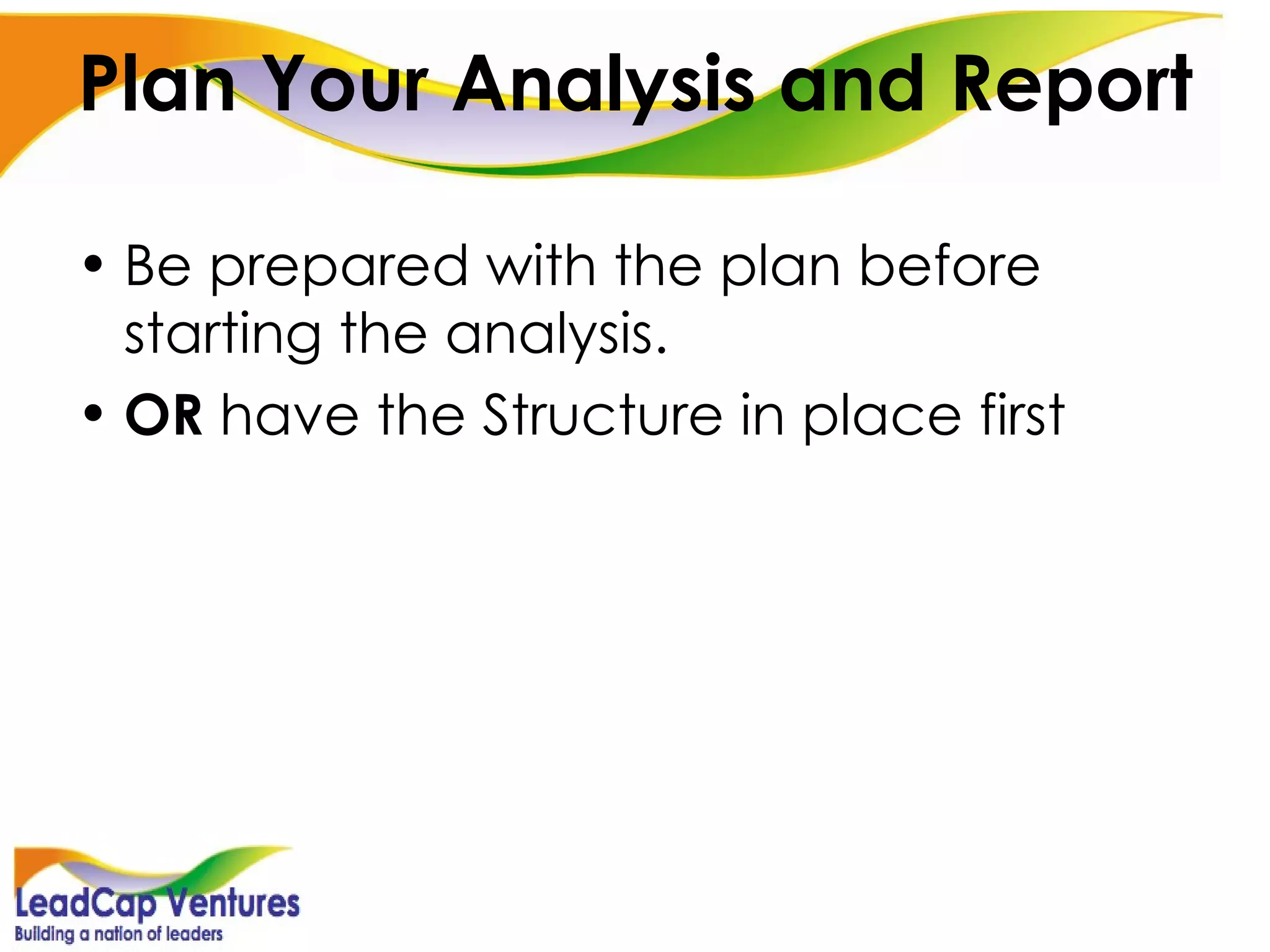 Qualitative Lab - Analysis And Report | PPT