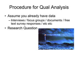 Qualitative Data Analysis | PPT