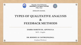 Qualitative analysis part 2 | PPT