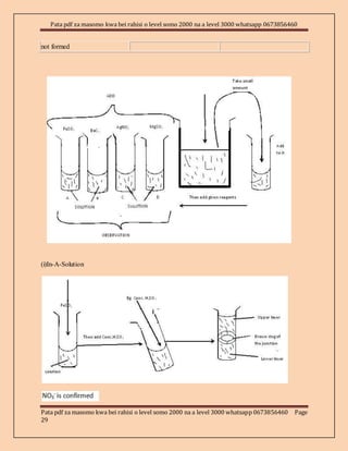 Qualitative analysis | DOCX | Chemistry | Science