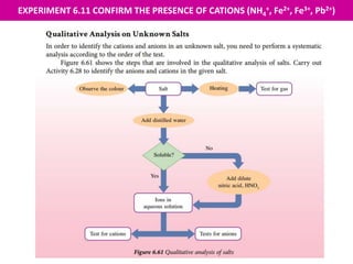 QUALITATIVE ANALYSIS (CONFIRMATORY TEST FOR CATIONS) | PPTX