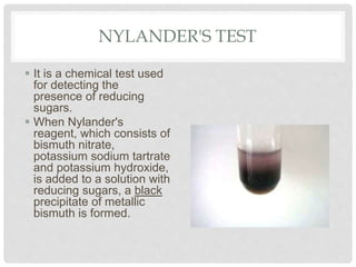 Qualitative analysis of carbohydrates | PPTX