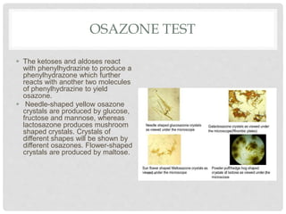 Qualitative analysis of carbohydrates | PPTX