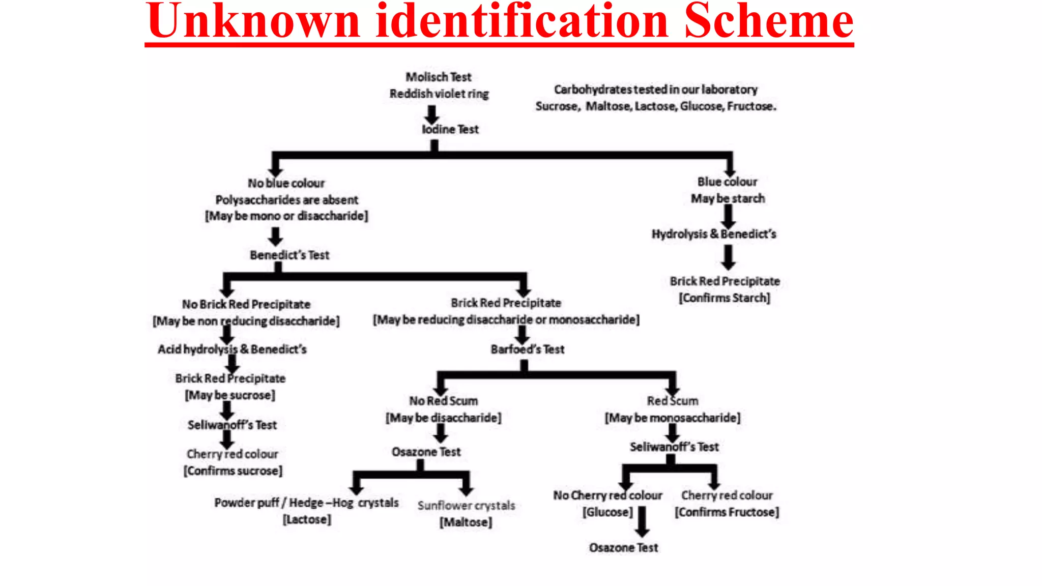 Qualitative analysis of carbohydrates | PPTX