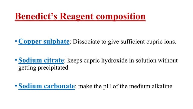Qualitative analysis of carbohydrates | PPTX