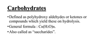 Qualitative analysis of carbohydrates | PPTX