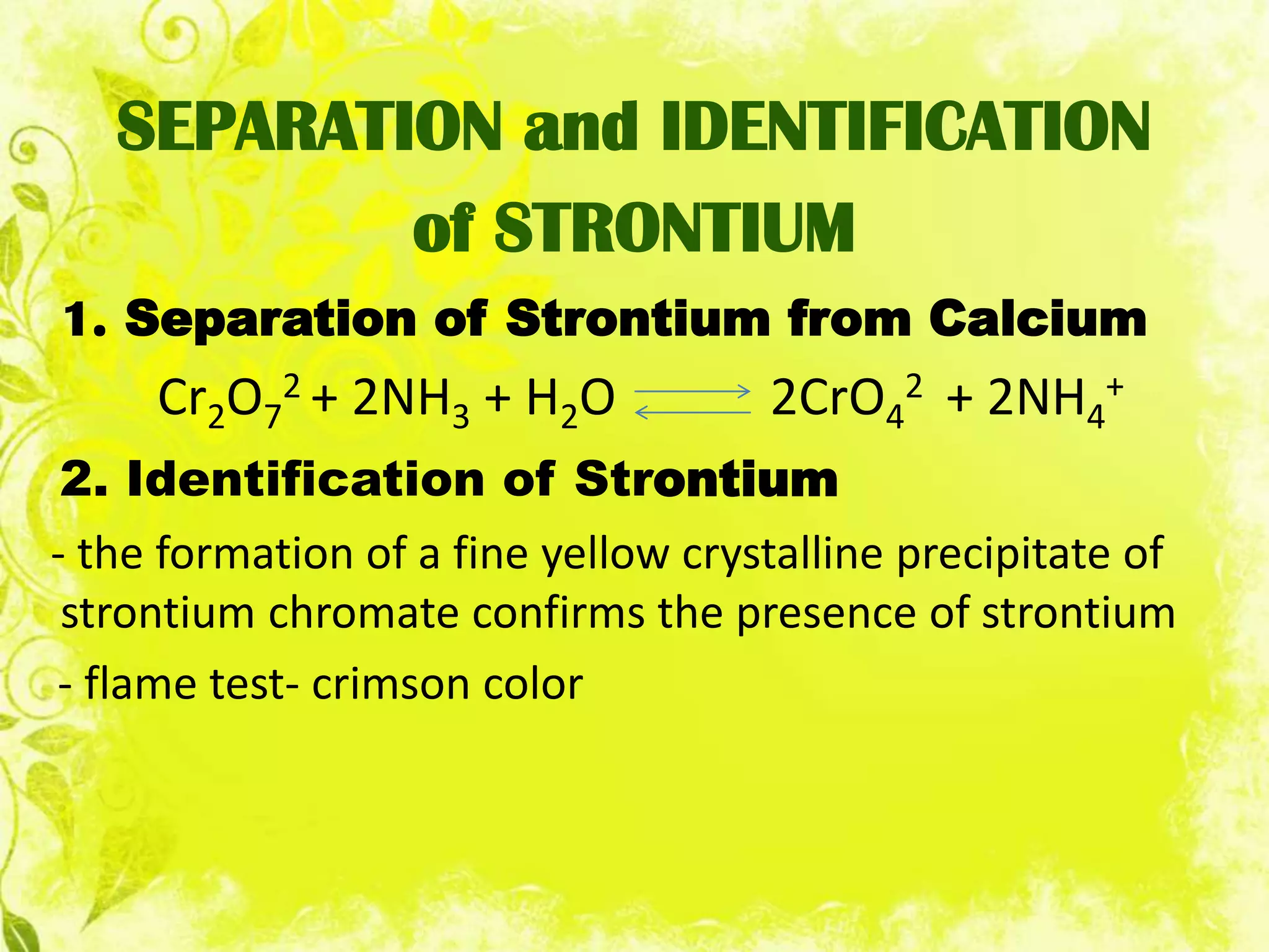 Qualitative analysis of group 4 cations | PPTX