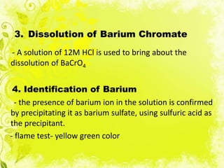 Qualitative analysis of group 4 cations | PPTX