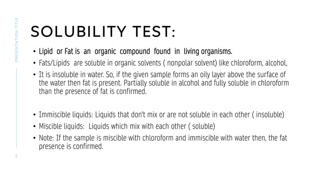 Qualitative Analysis of Oils and Fats.pdf | Chemistry | Science