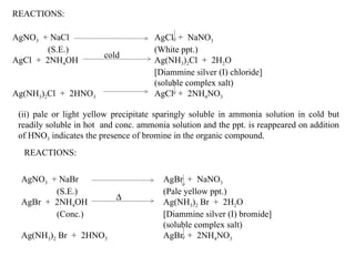 Qualitative analysis of organic compounds, XI.pptx