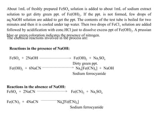 Qualitative analysis of organic compounds, XI.pptx