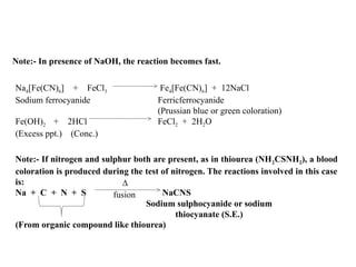 Qualitative analysis of organic compounds, XI.pptx