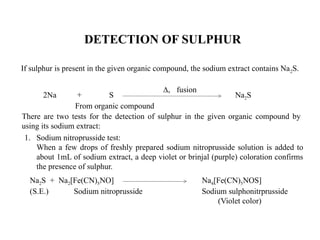 Qualitative analysis of organic compounds, XI.pptx