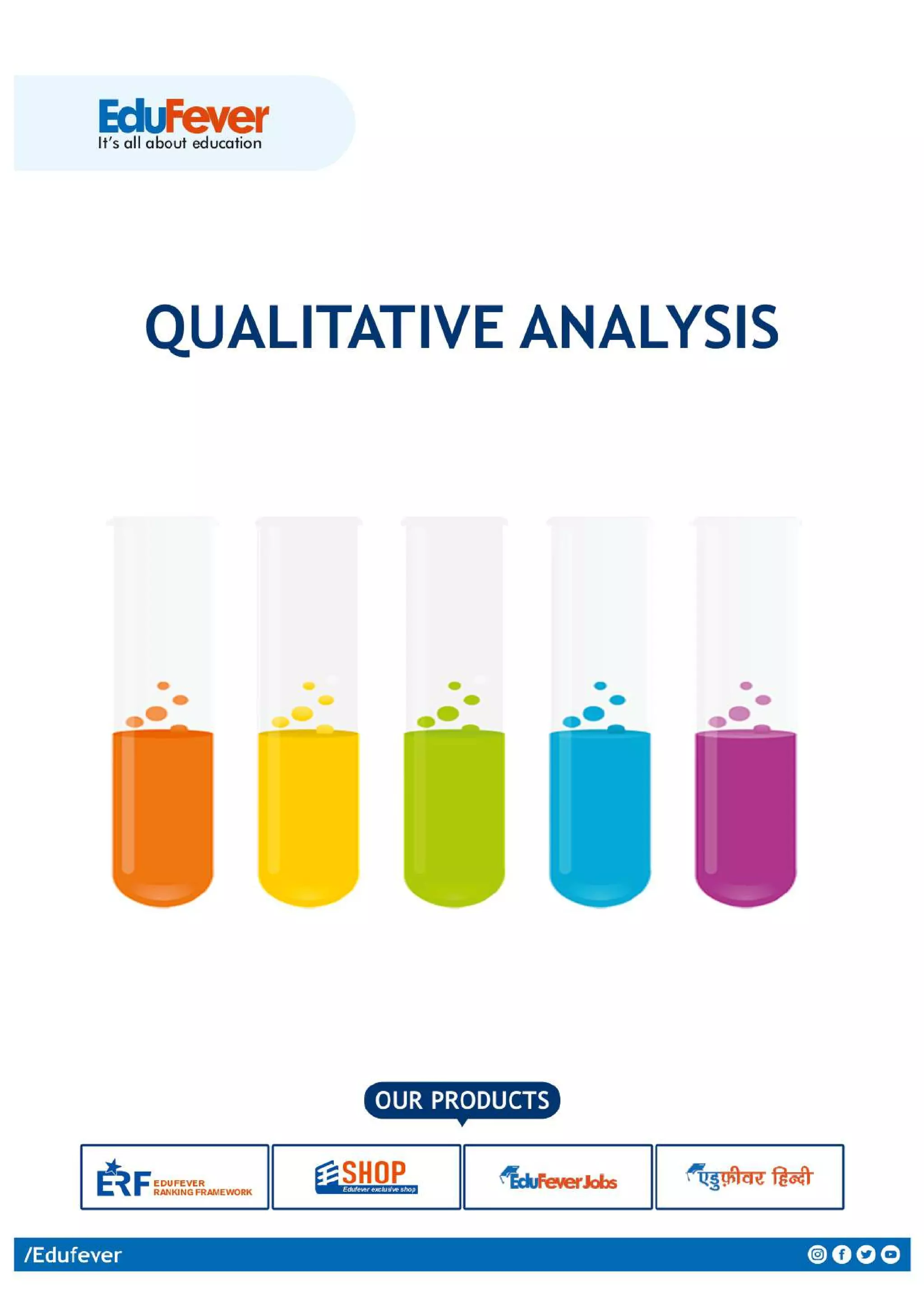 Qualitative Analysis - Chemistry Revision Notes | PDF