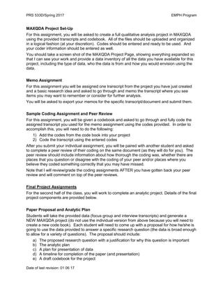 Qualitative Analysis Syllabus Final | PDF