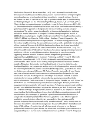 Qualitative and Mixed Methods Research Designs in Nursing Paper.docx