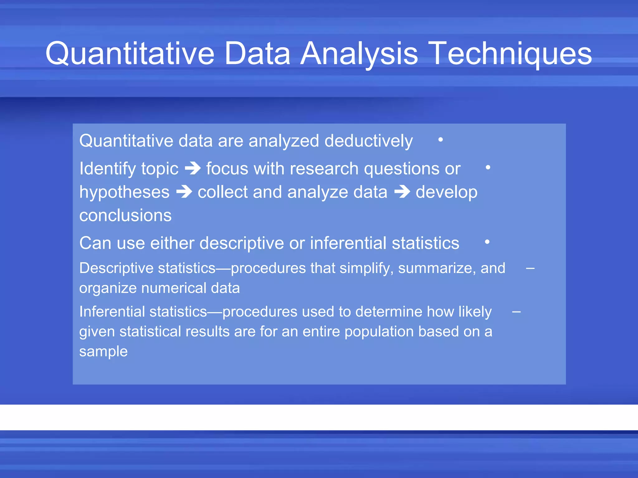 Qualitative and quantitative analysis | PPT
