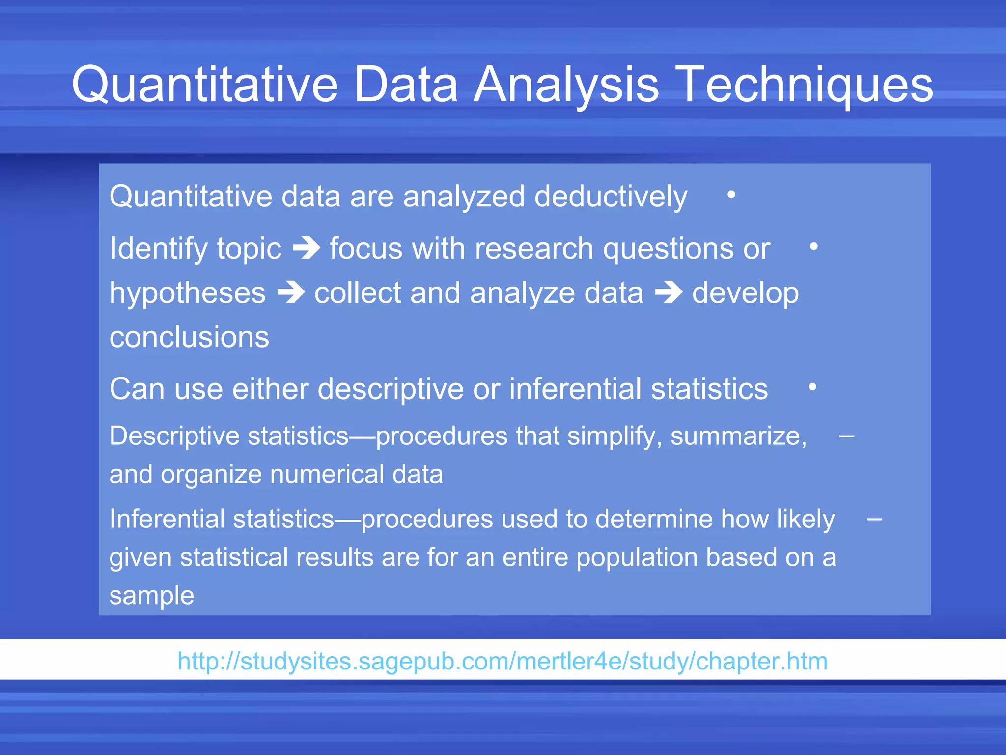 Qualitative and quantitative analysis | PPT