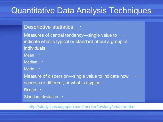 Qualitative and quantitative analysis