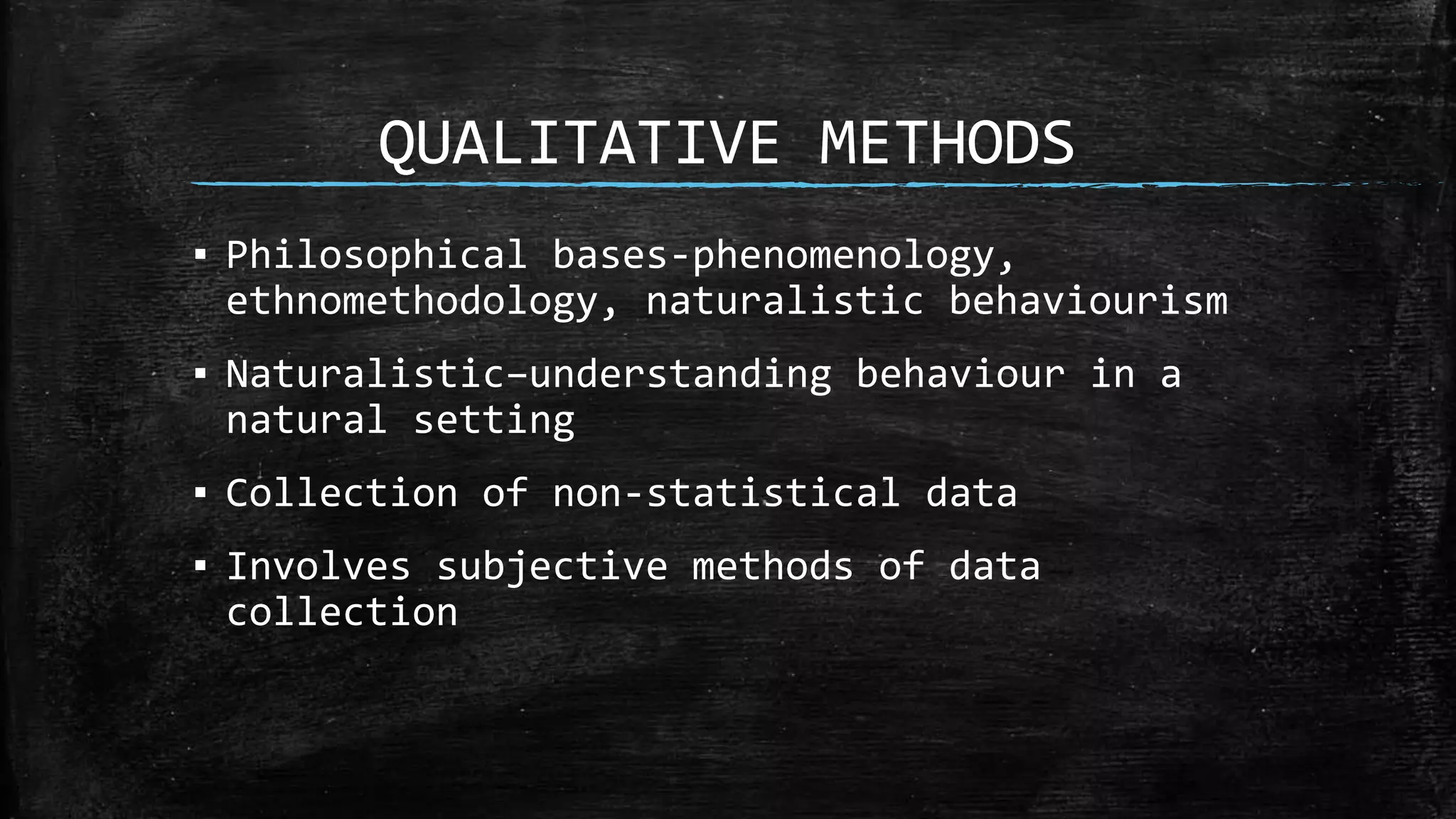 Qualitative and quantitative methods - Psychology | PPTX | Educational ...