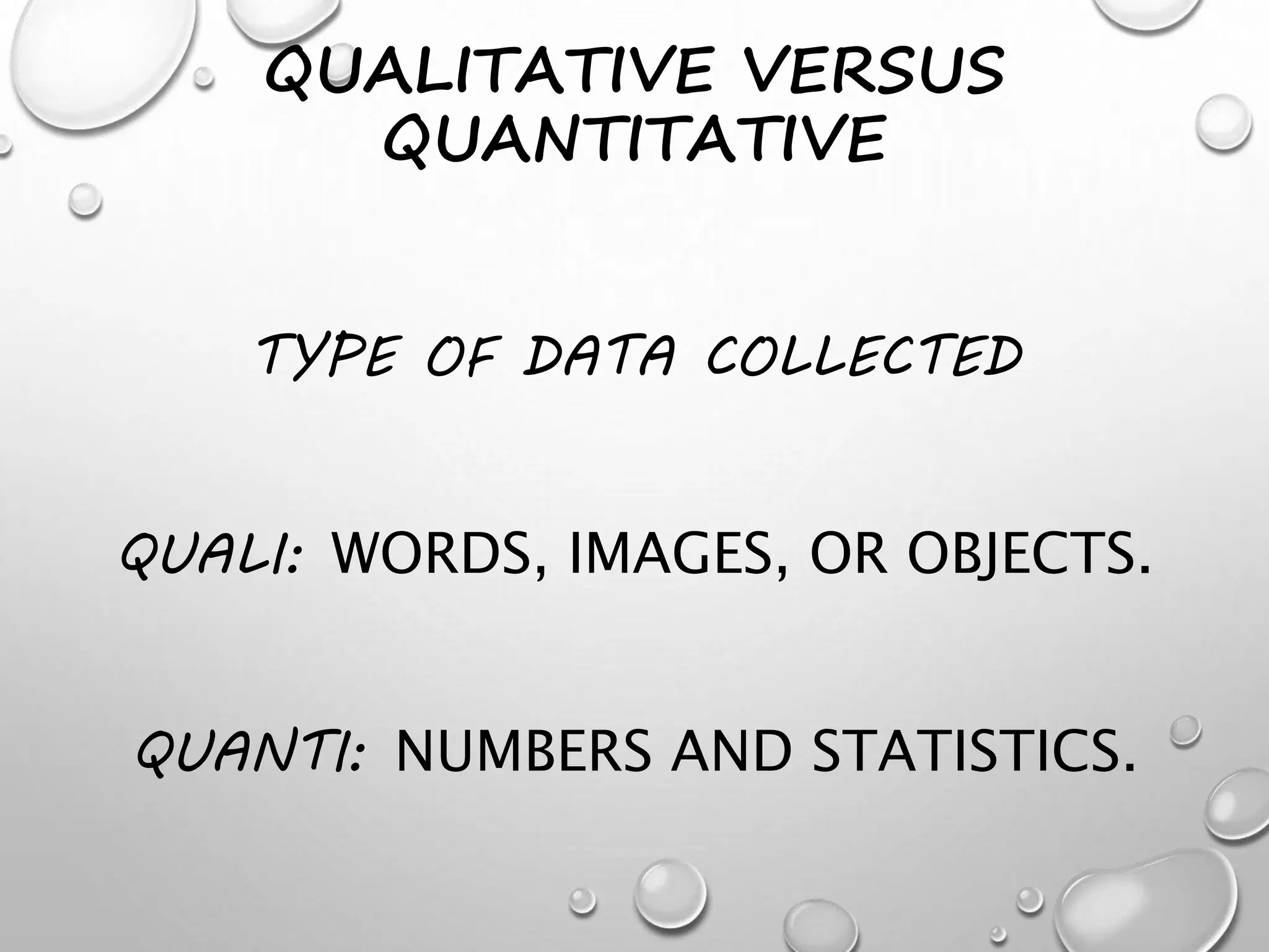 Qualitative and quantitative methods of research | PPTX