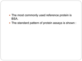 Qualitative and quantitative techniques of protein analysis | PPTX