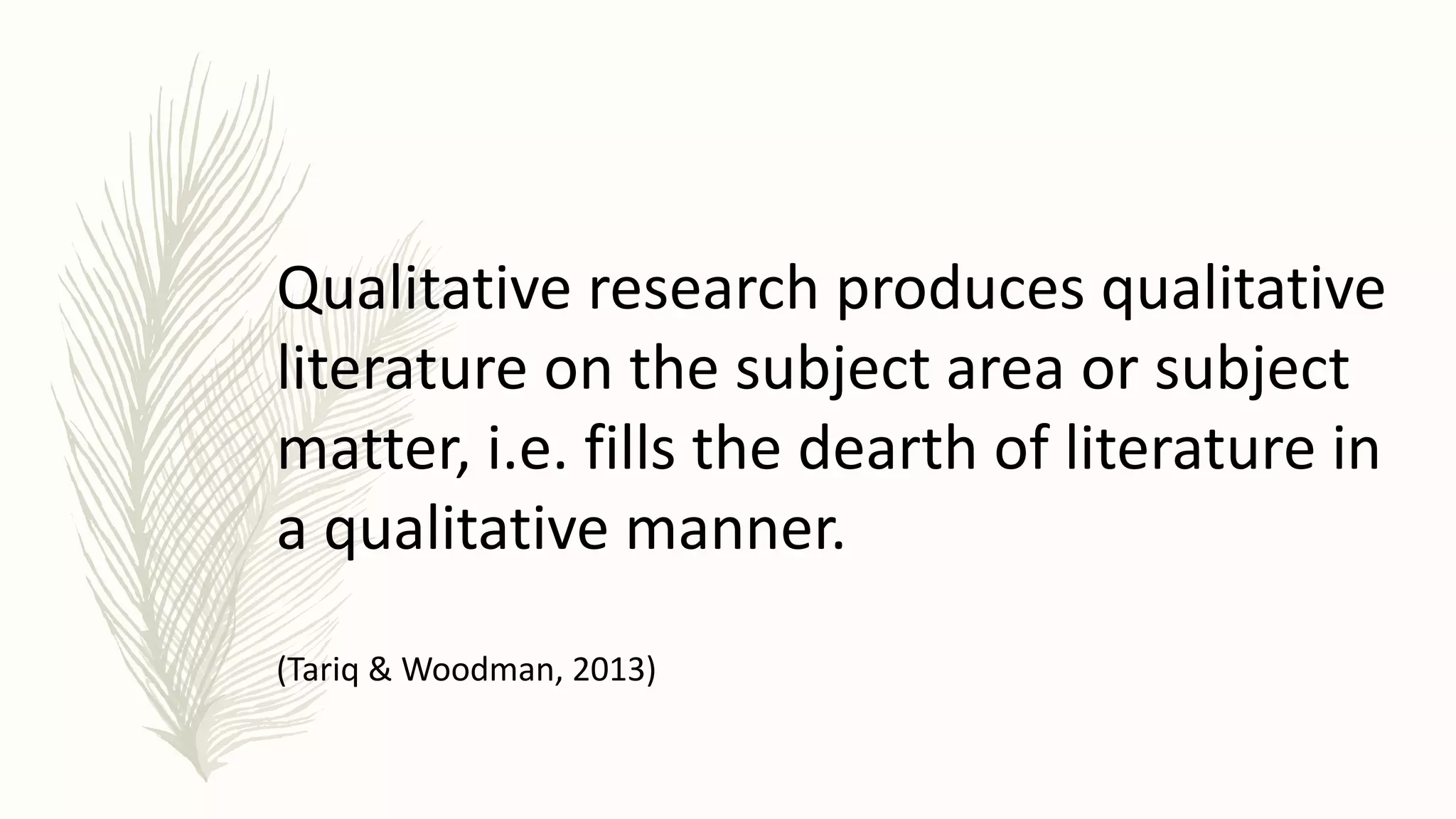Qualitative approaches in social science | PPTX