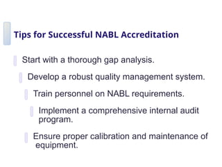 "NABL Accreditation: A Benchmark for Quality Assurance in Testing ...