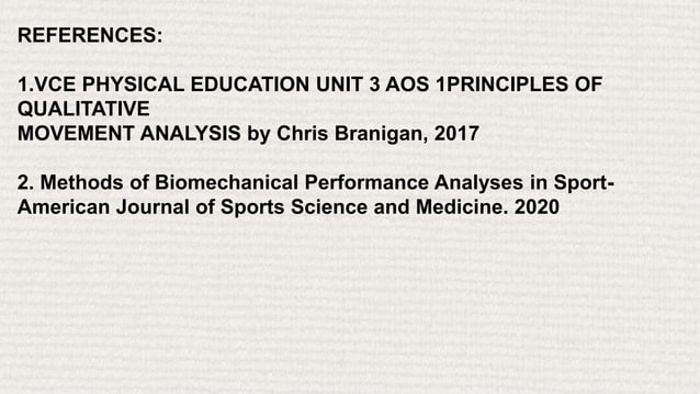 Qualitative Biomechanical Analysis In Physical Education. pptx | PPT