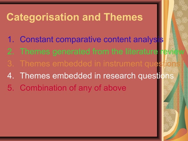 Qualitative data analysis | PPT