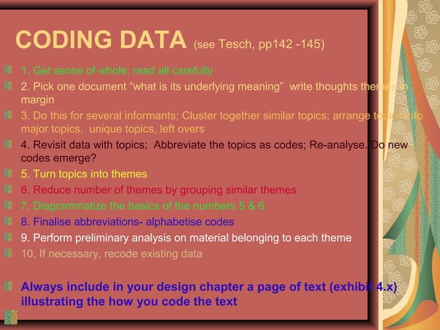 Qualitative data analysis | PPT