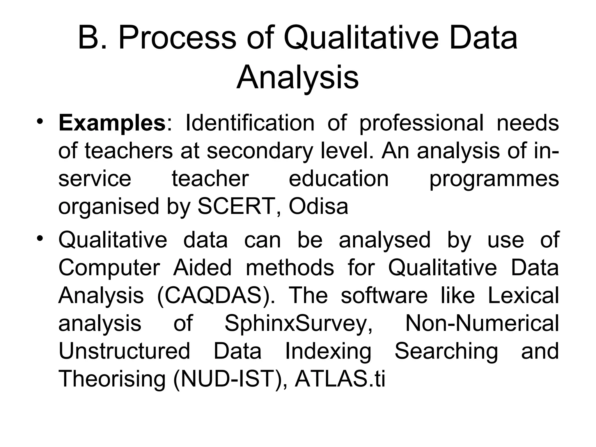 Qualitative data analysis | PPT