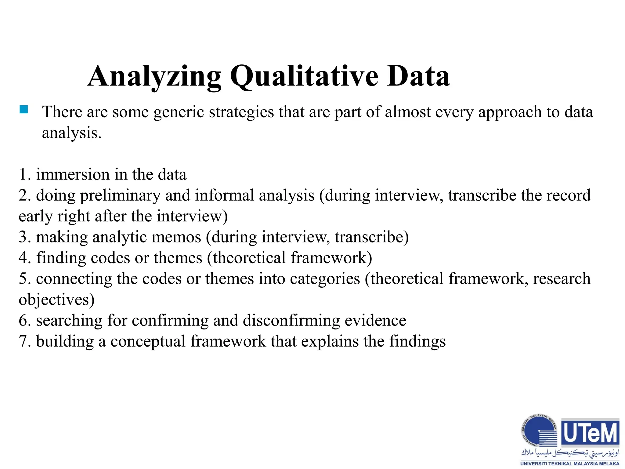 Qualitative Data Analysis | PPT