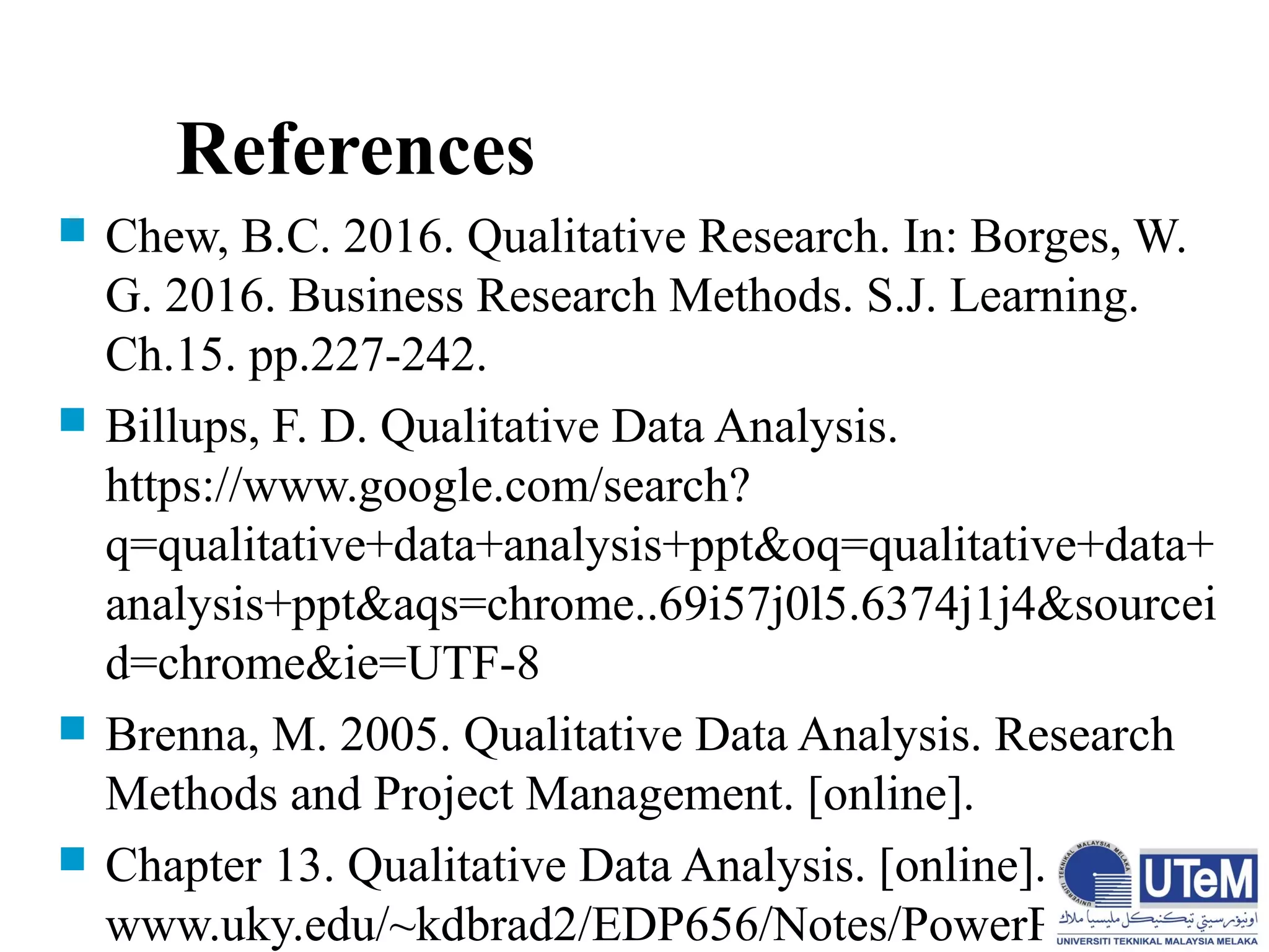 Qualitative Data Analysis | PPT