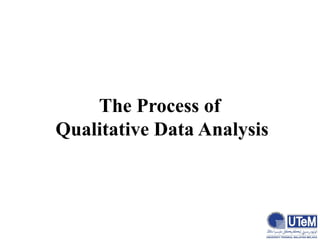 Qualitative Data Analysis | PPT