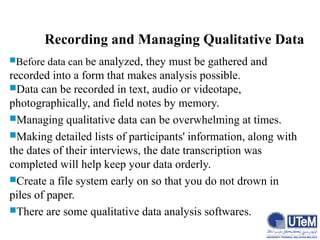 Qualitative Data Analysis | PPT
