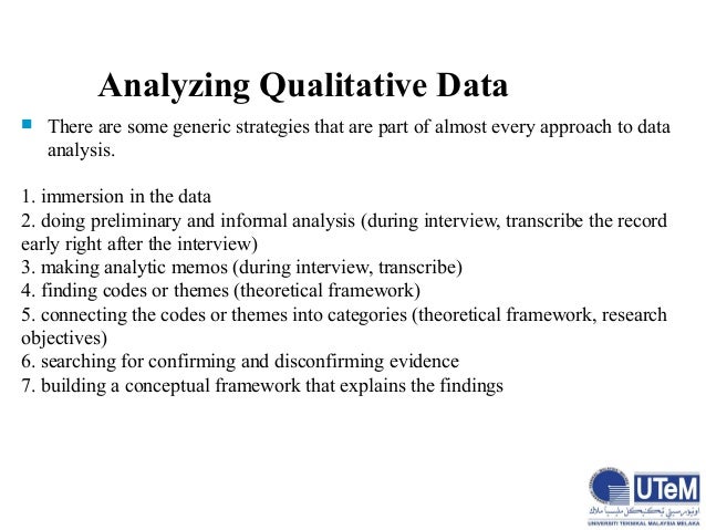 Qualitative Data Analysis