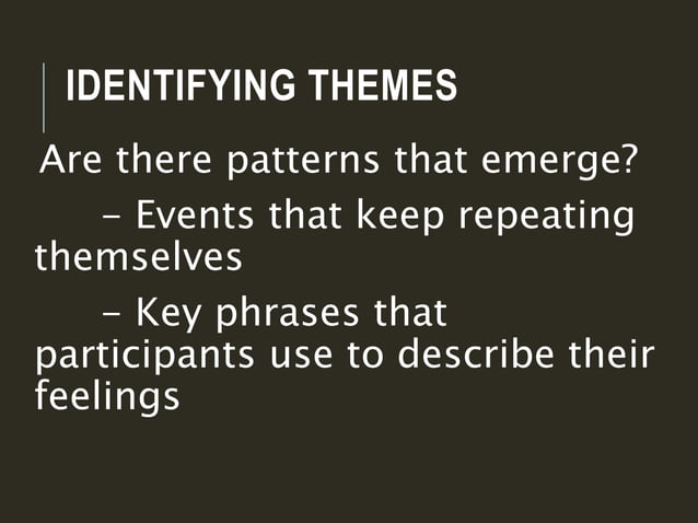 QUALITATIVE DATA ANALYSIS.ppt | Educational Assessment | Education