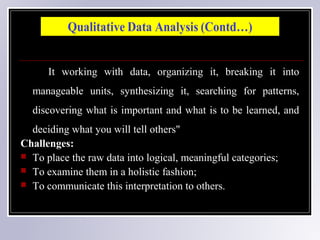 Qualitative Data Analysis | PPT