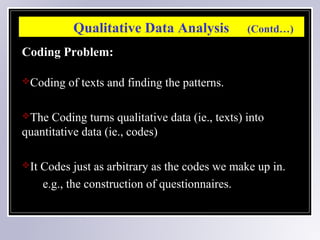 Qualitative Data Analysis | PPT