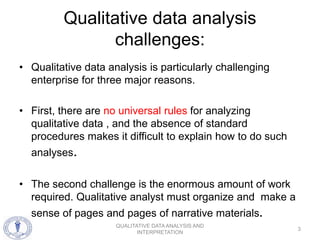 Qualitative Data Analysis and Interpretation | PPTX
