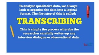 Qualitative data analysis part 1-theoretical understanding | PPTX